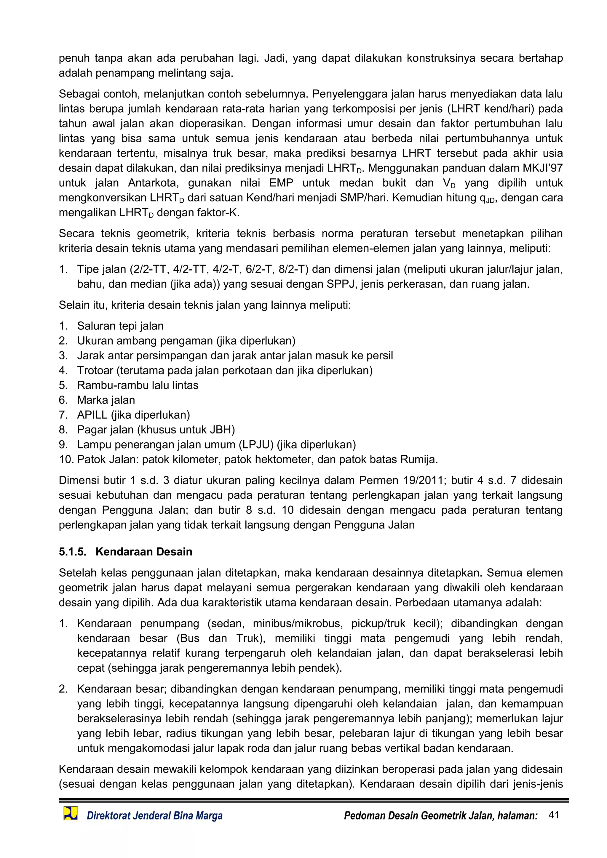 Pedoman desain geometrik jalan 2020 | PDF