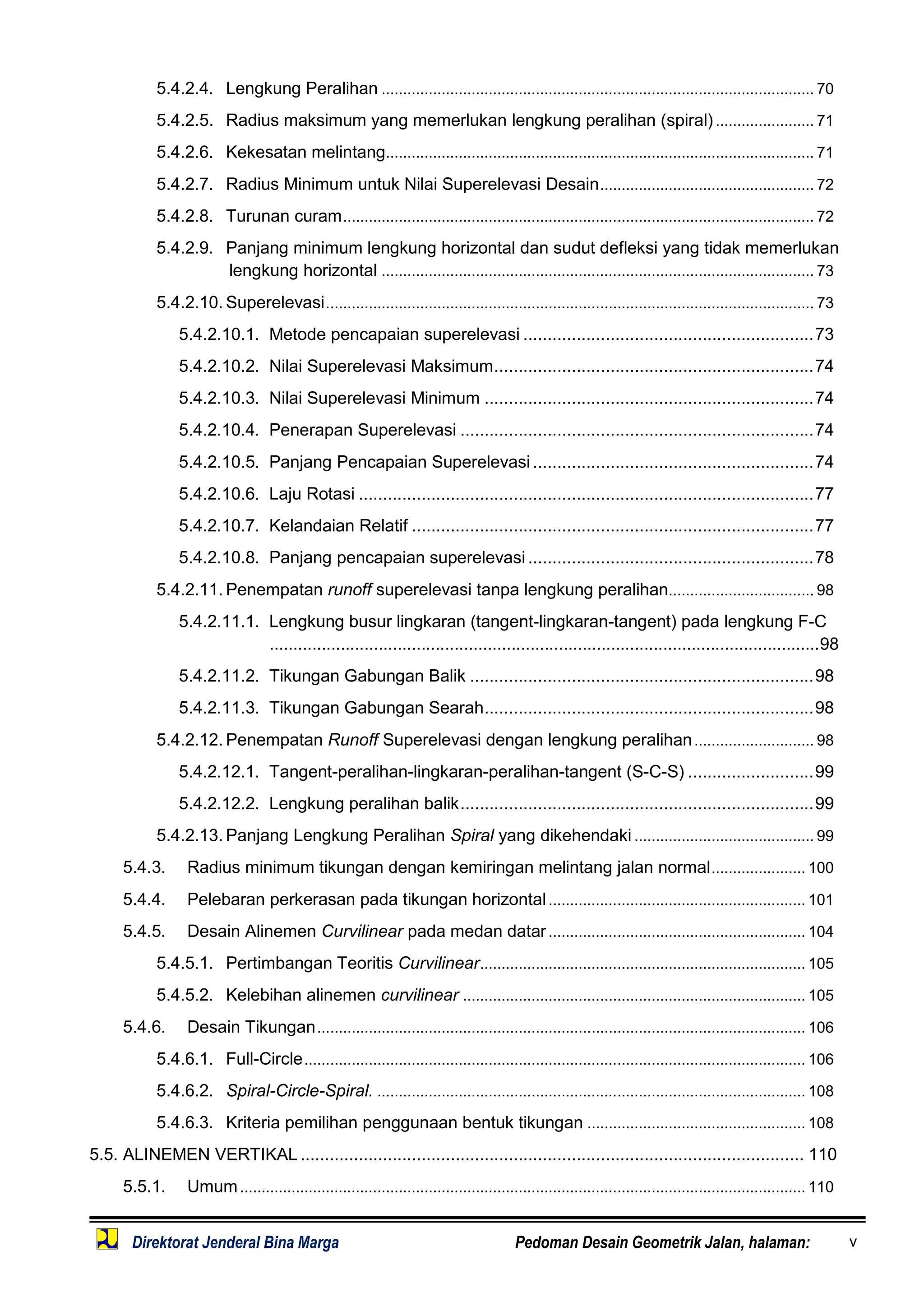 Pedoman desain geometrik jalan 2020 | PDF