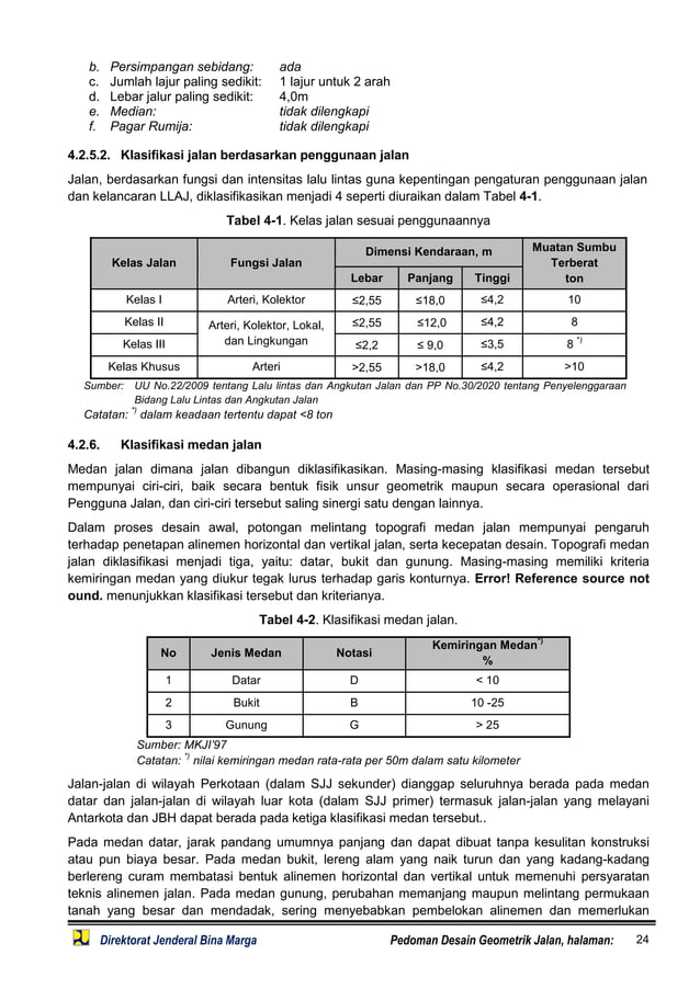 Pedoman desain geometrik jalan 2020 | PDF