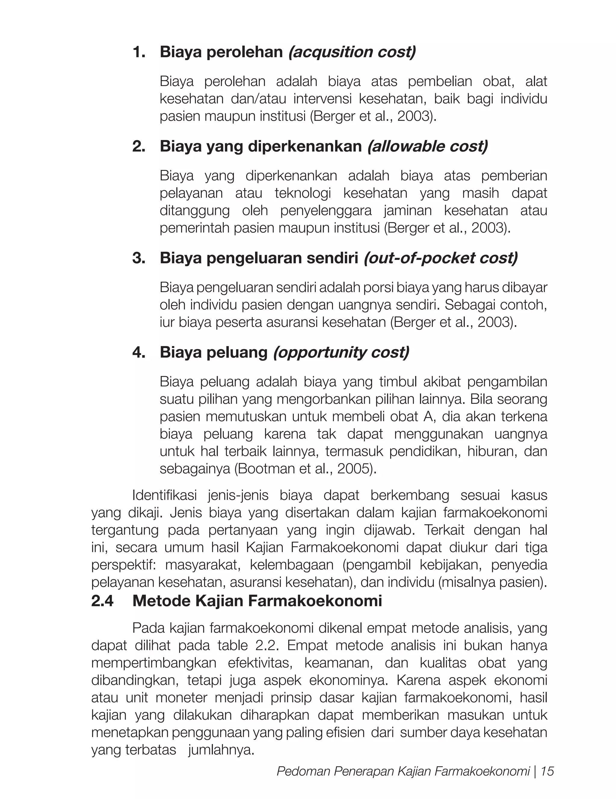 Pedoman farmakoekonomi | PDF