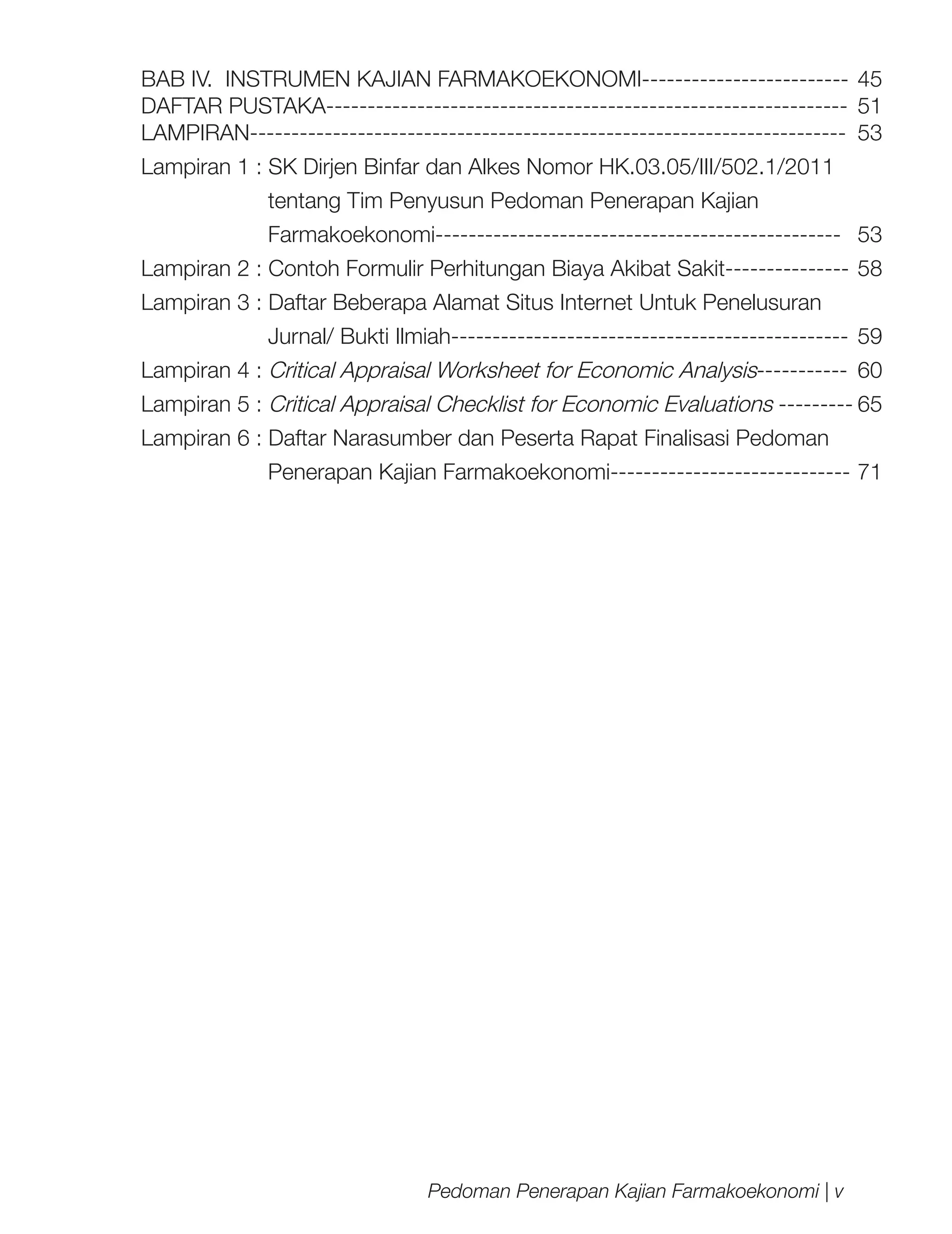 Pedoman farmakoekonomi | PDF