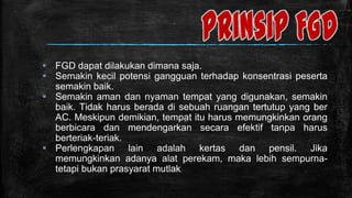 Pedoman fgd | PPTX