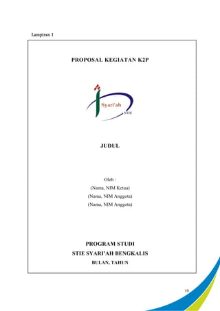 Pedoman K2P STIE Syariah | PDF