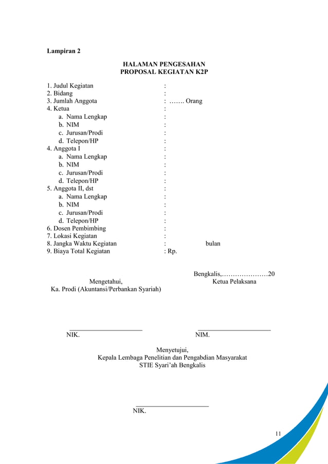 Pedoman K2P STIE Syariah | PDF
