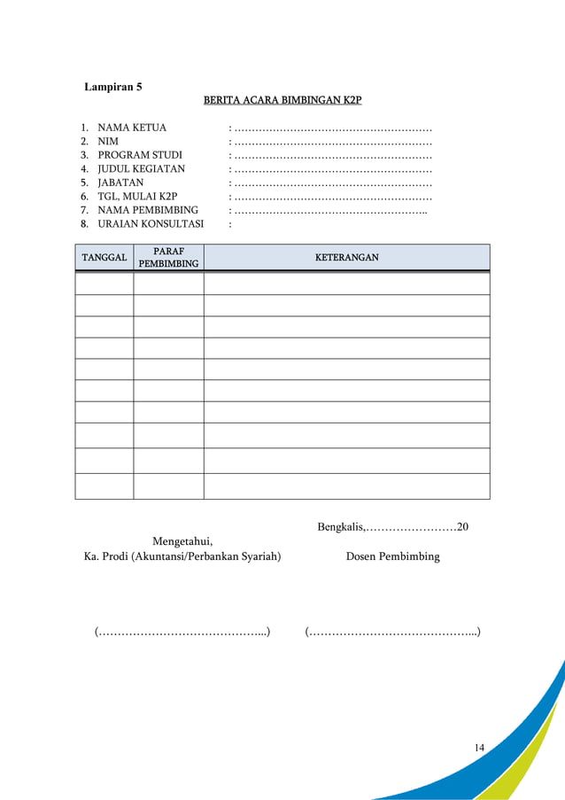 Pedoman K2P STIE Syariah | PDF