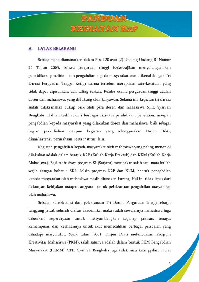 Pedoman K2P STIE Syariah | PDF