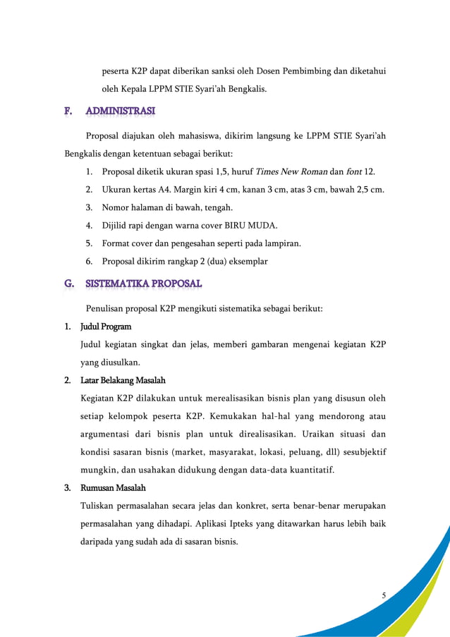 Pedoman K2P STIE Syariah | PDF