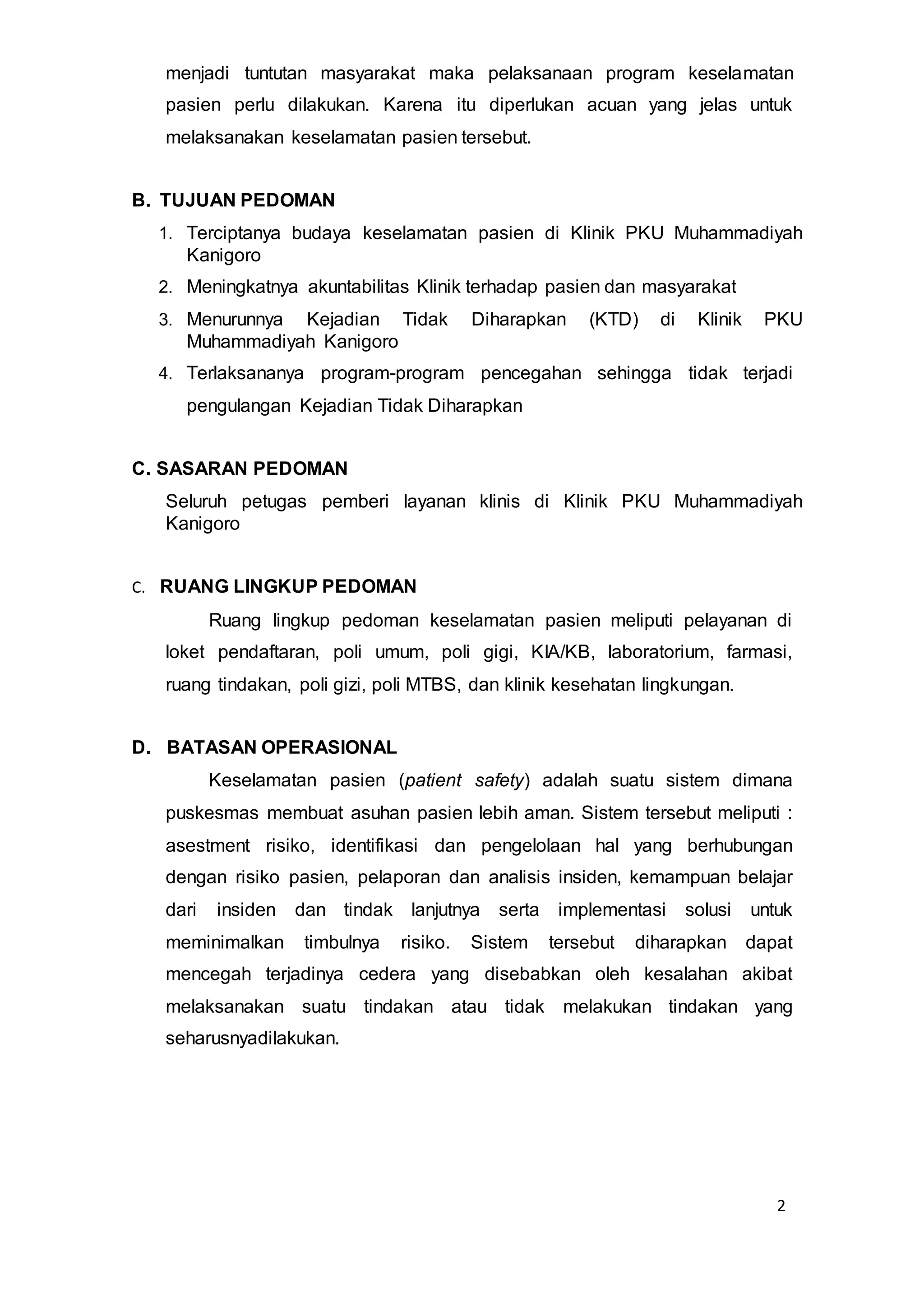 PEDOMAN KESELAMATAN PASIEN K3.doc