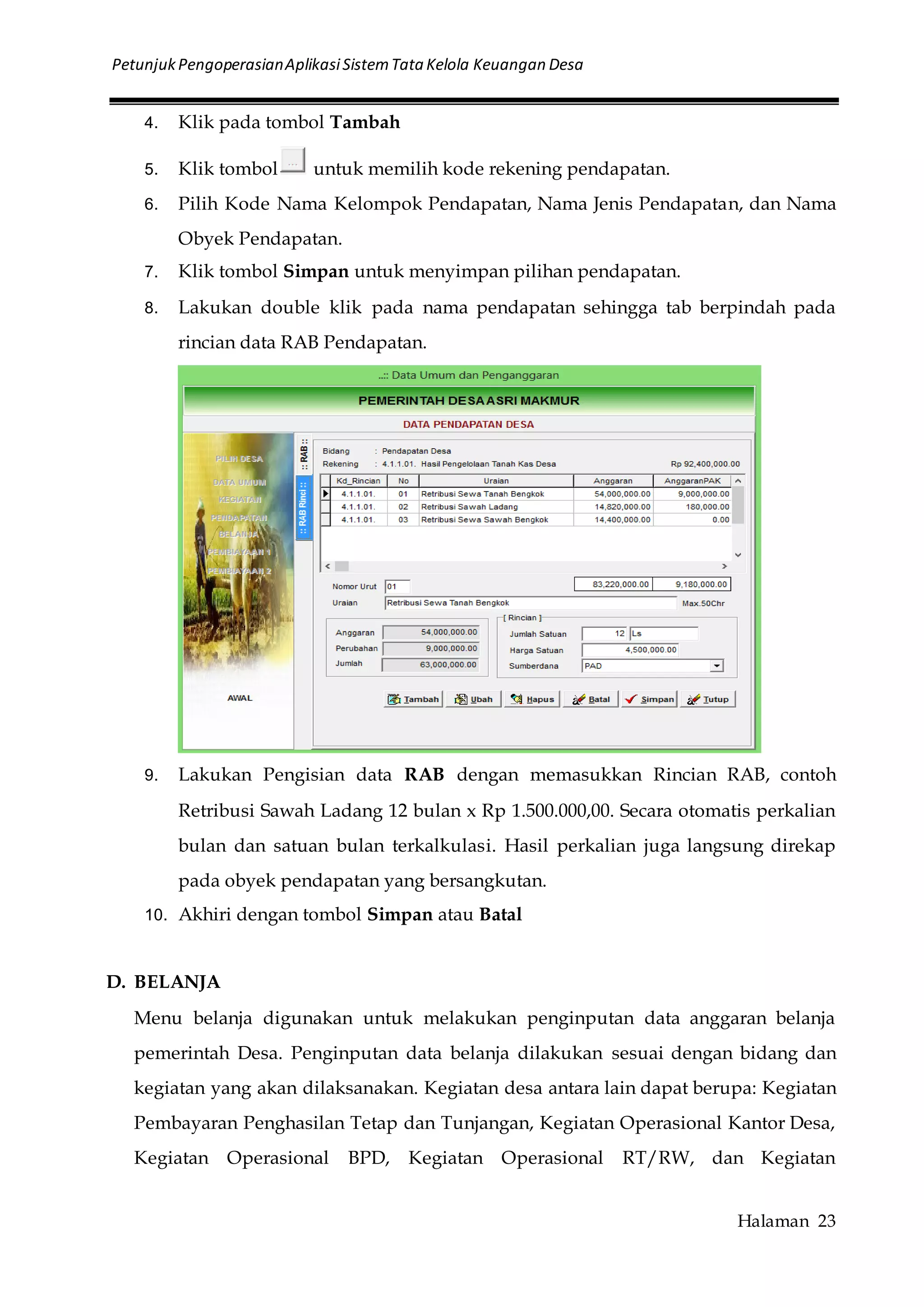 Pedoman Pengelolaan Keuangan Desa ( Aplikasi SISKEUDES ) | PDF