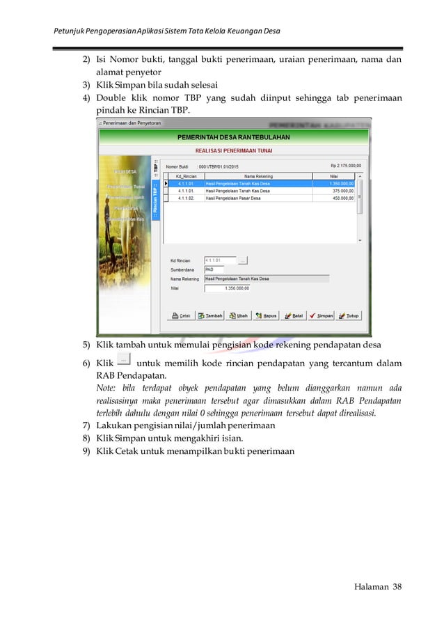 Pedoman Pengelolaan Keuangan Desa Aplikasi Siskeudes Pdf