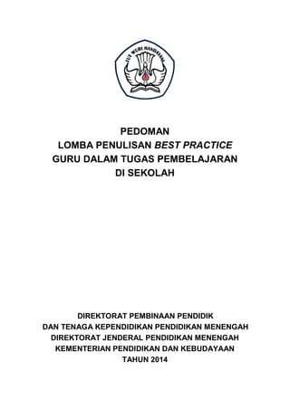 Pedoman lomba penulisan best practice guru 2014 | PDF