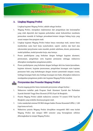 Pedoman magang stie syari'ah 2016 | PDF