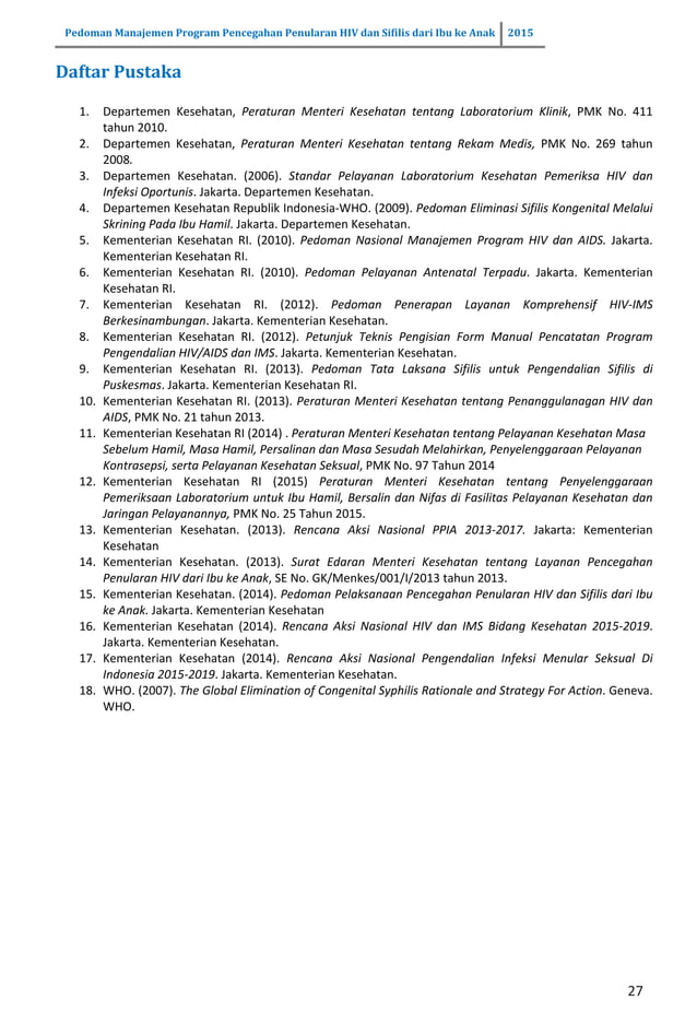 Pedoman Manajemen PPIA | PDF