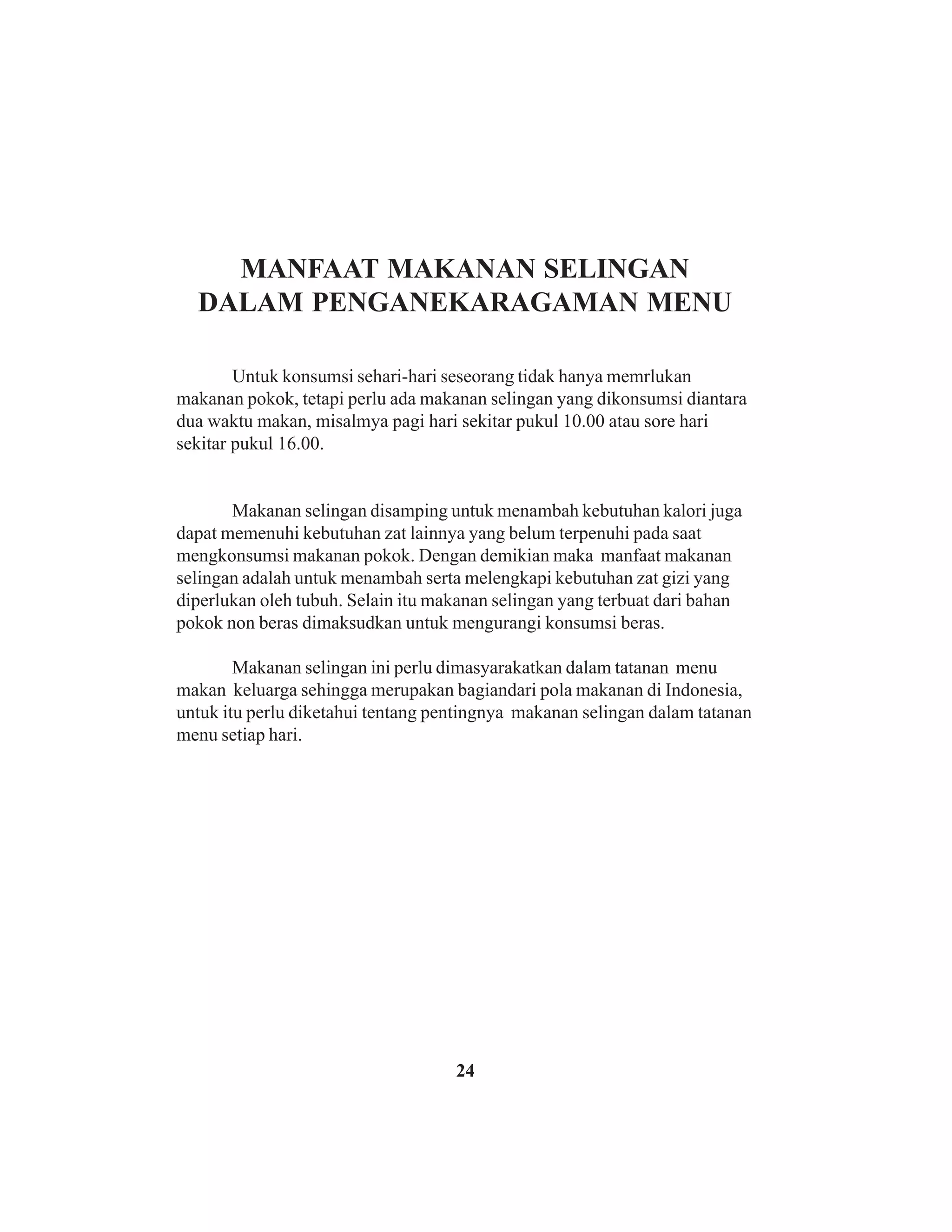 Pedoman menu bergizi | PDF