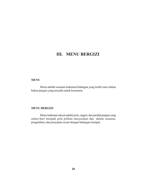 Pedoman menu bergizi | PDF