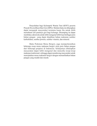 Pedoman menu bergizi | PDF