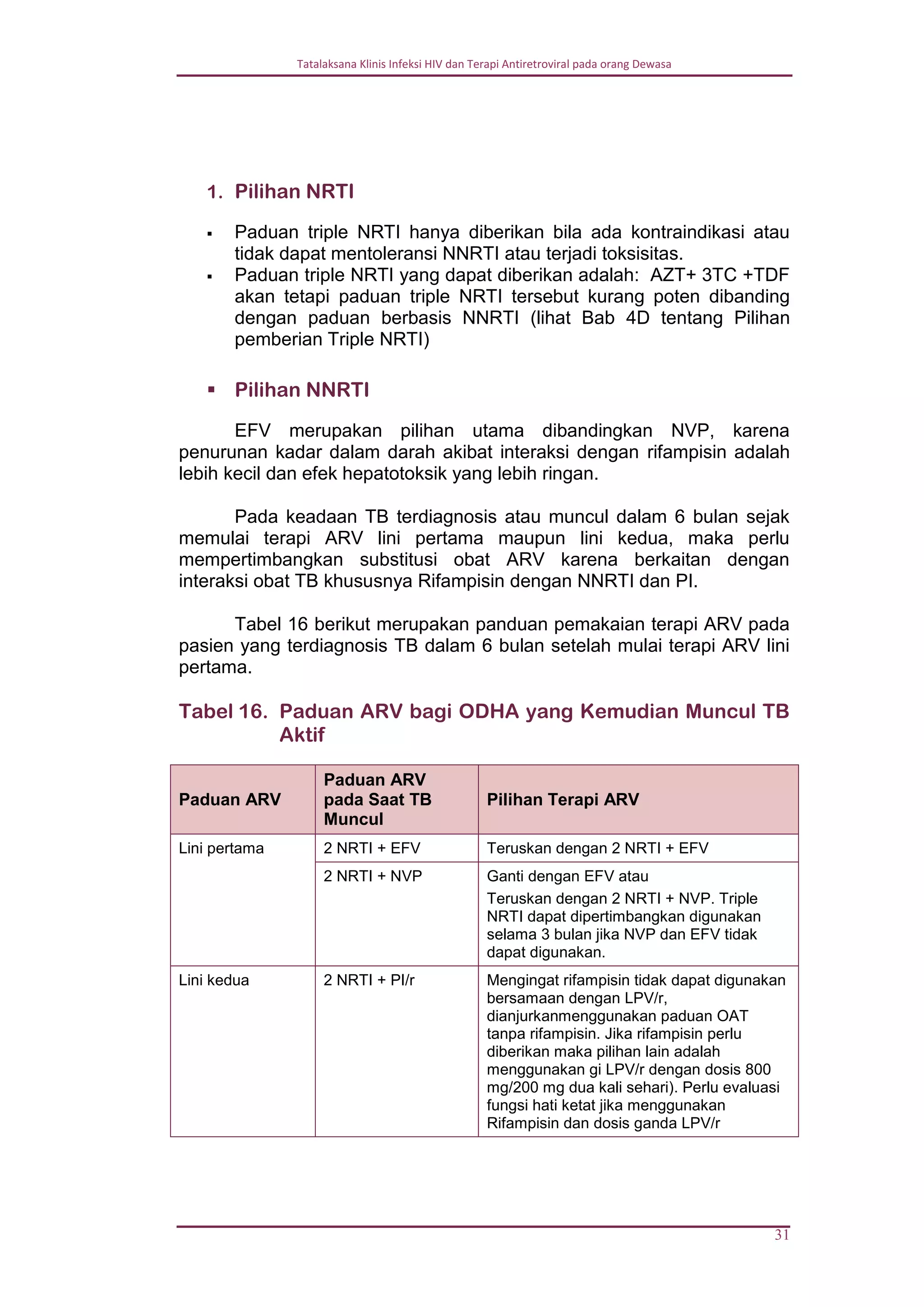 Tatalaksana Klinis Infeksi HIV dan Terapi Antiretroviral | PDF