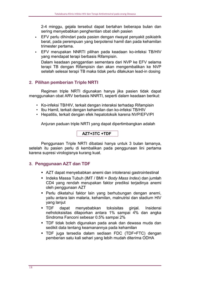 Tatalaksana Klinis Infeksi HIV dan Terapi Antiretroviral | PDF
