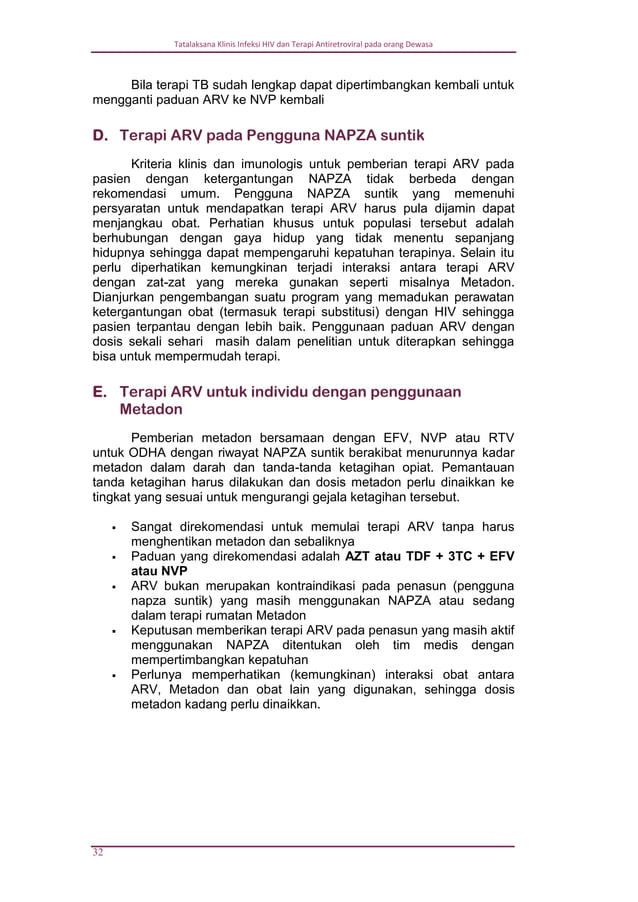 Tatalaksana Klinis Infeksi HIV dan Terapi Antiretroviral | PDF