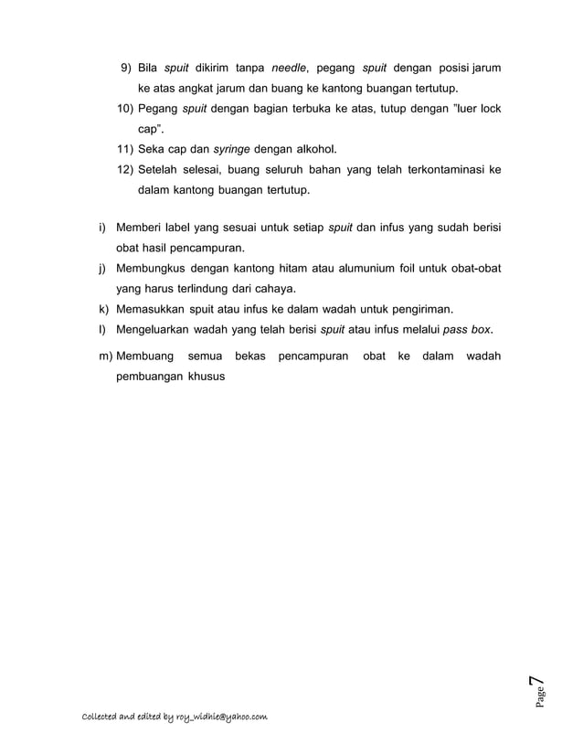 Pedoman obt suntik dan sitos | PDF