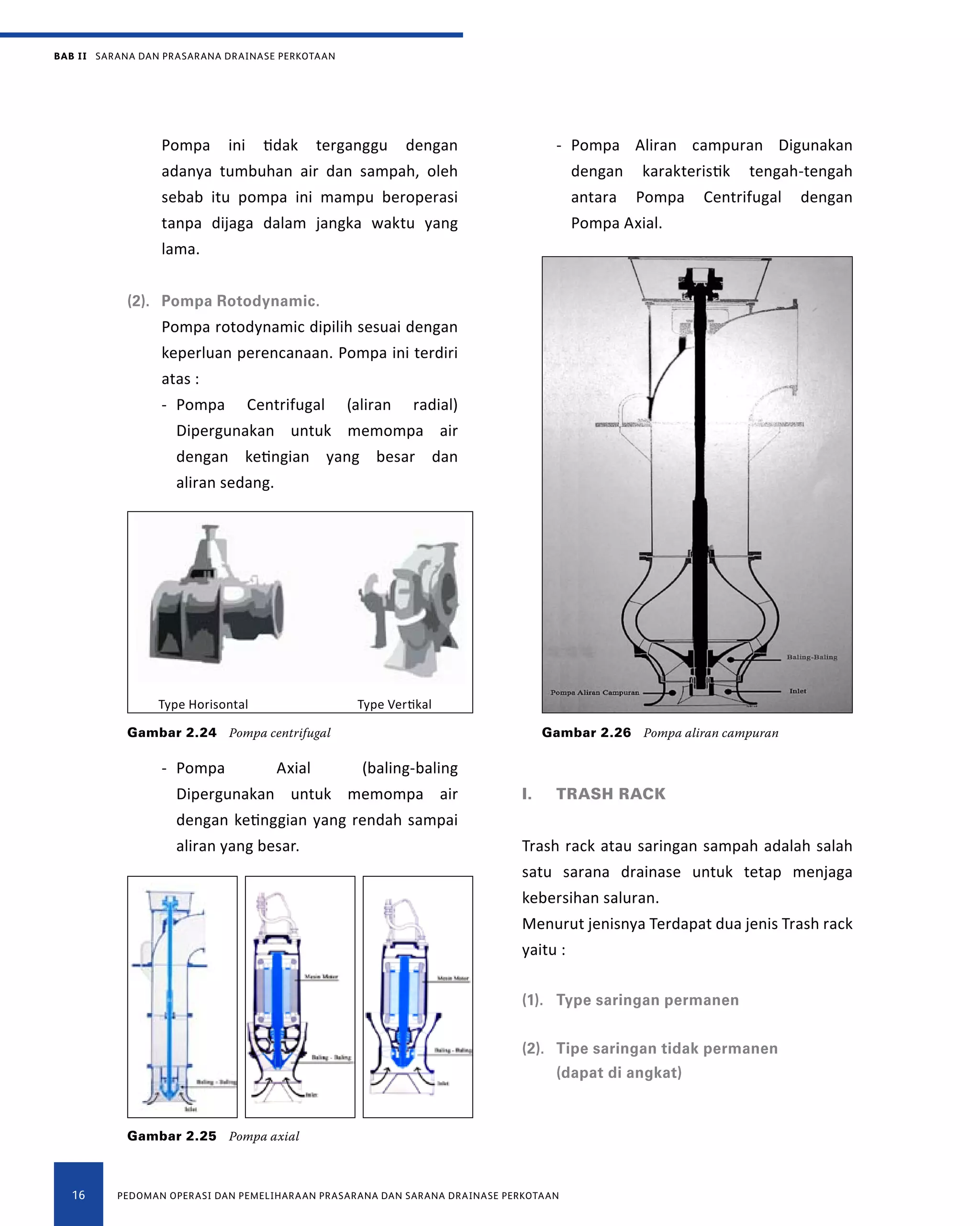 Pedoman Operasi dan Pemeliharaan Prasarana dan Sarana Drainase ...