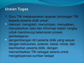 Pedoman pelaksanaan tugas guru tik kkpi | PPT