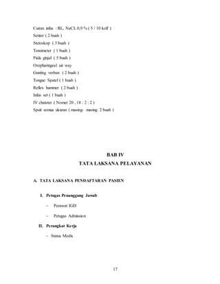 Pedoman pelayanan gawat darurat rumah sakit | DOCX