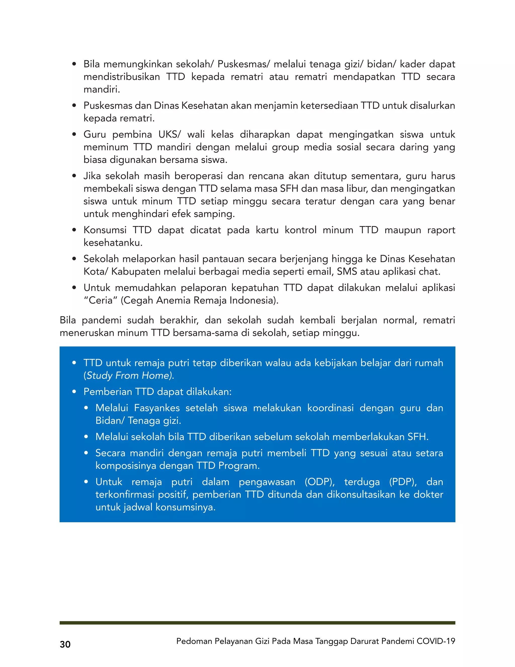 Pedoman pelayanan gizi pada masa tanggap darurat COVID-19 | PDF