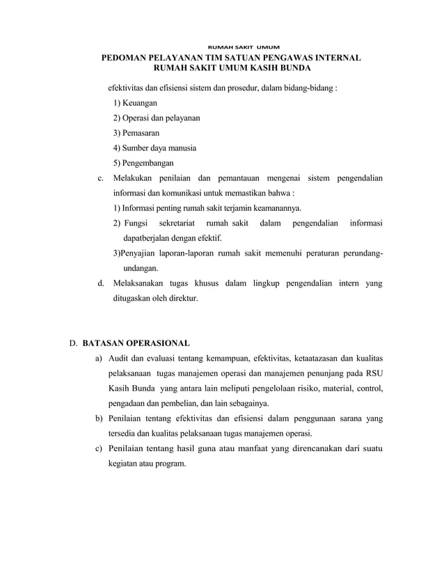 Pedoman pelayanan spi | DOC