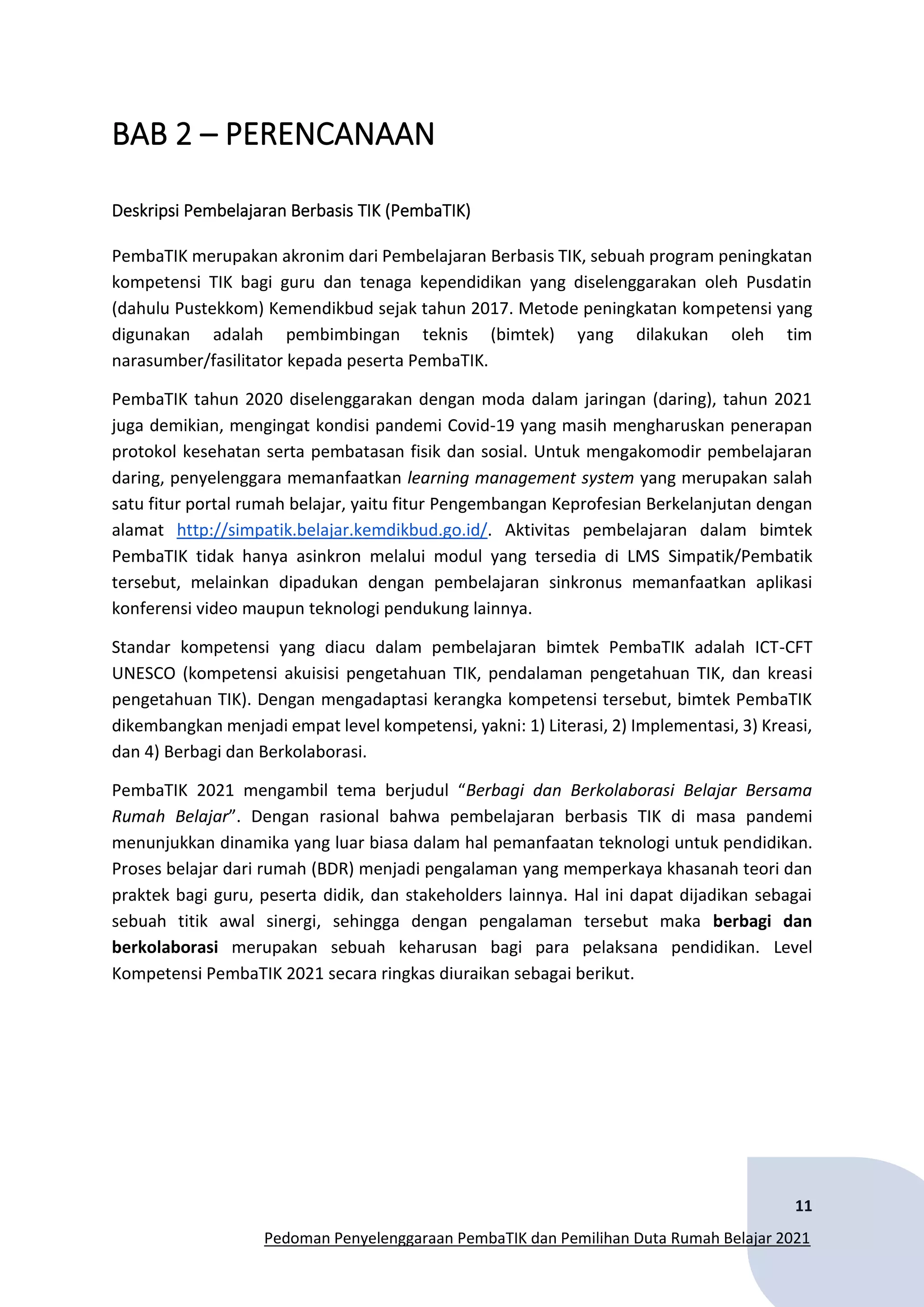 Pedoman pemba tik_dan_drb_2021 | PDF