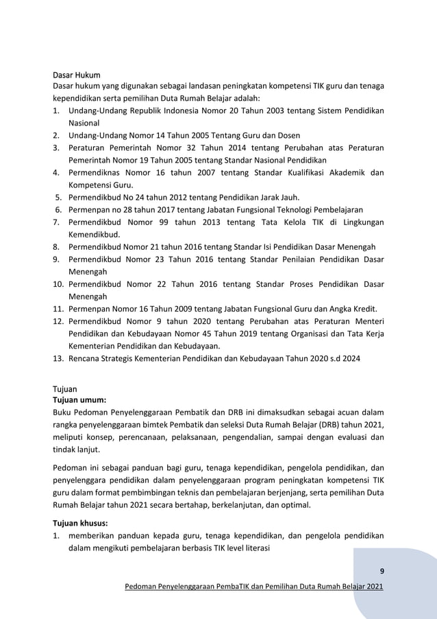 Pedoman pemba tik_dan_drb_2021 | PDF