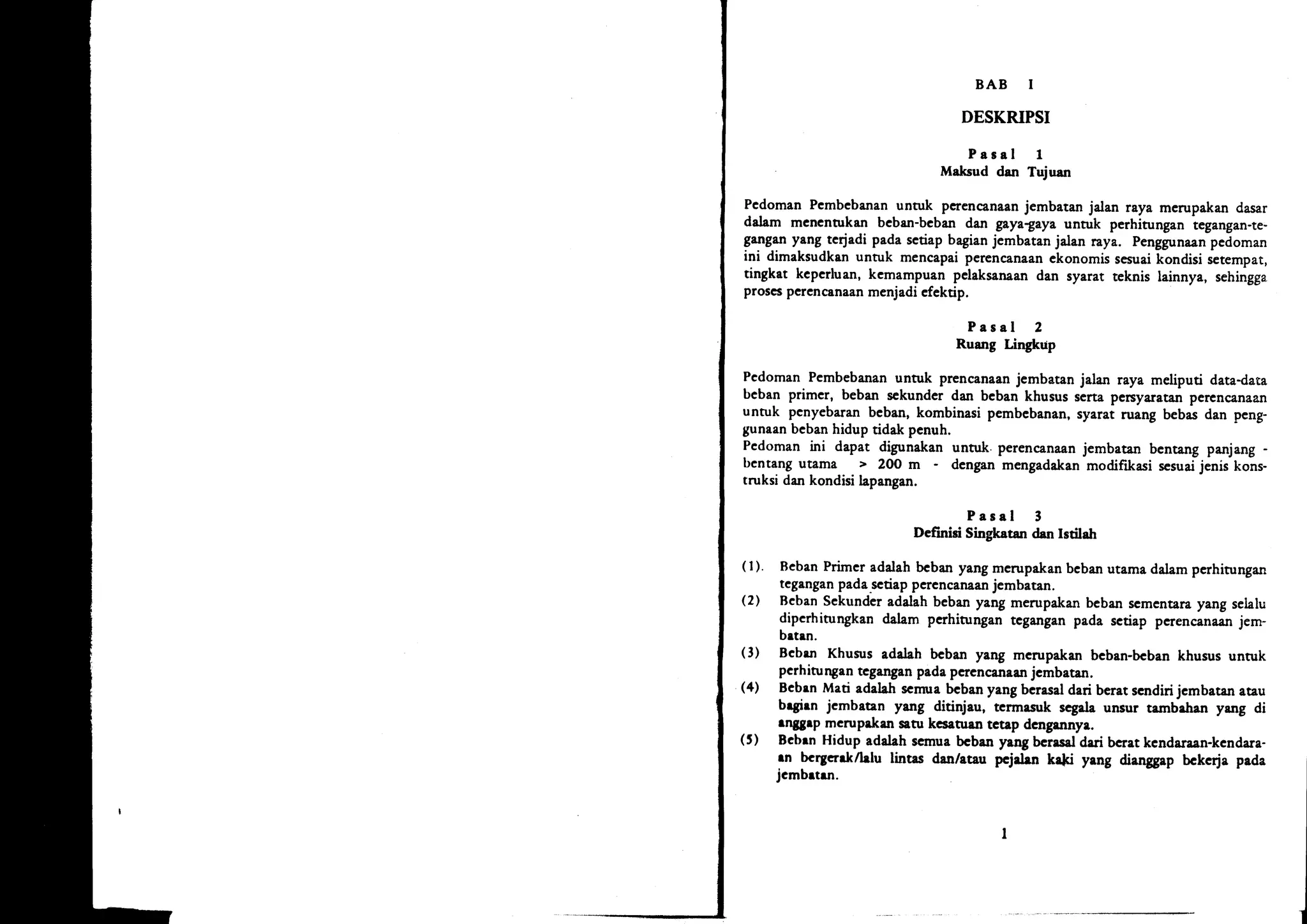 Pedoman pembebanan jembatan jalan raya | PDF