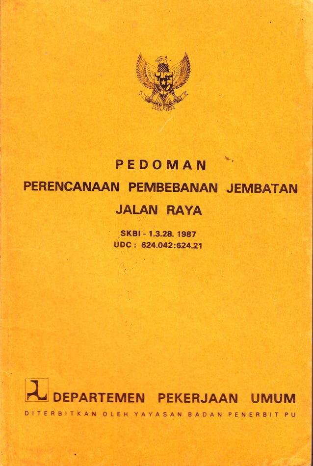 Pedoman pembebanan jembatan jalan raya | PDF