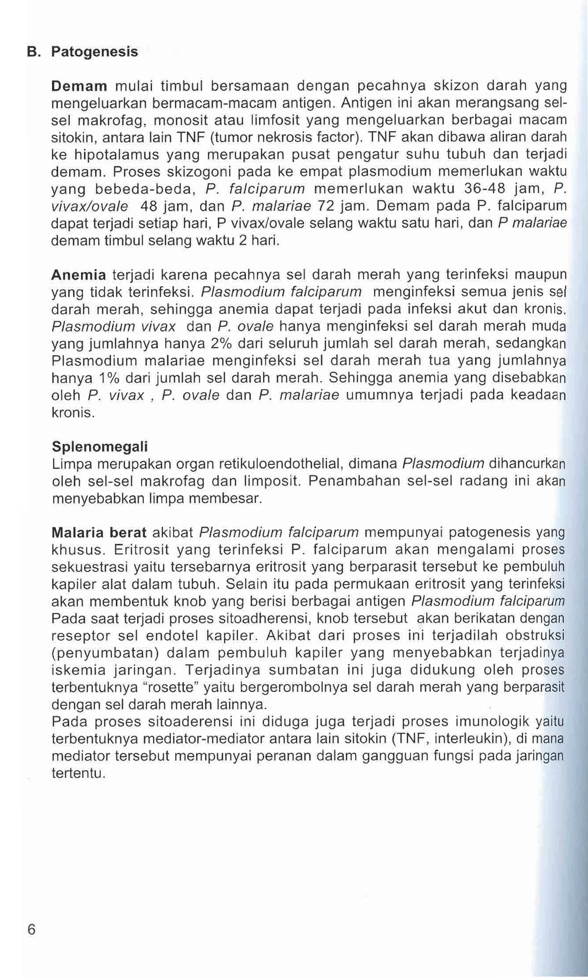 Pedoman penatalaksana kasus malaria di indonesia depkes ri 2008 | PDF