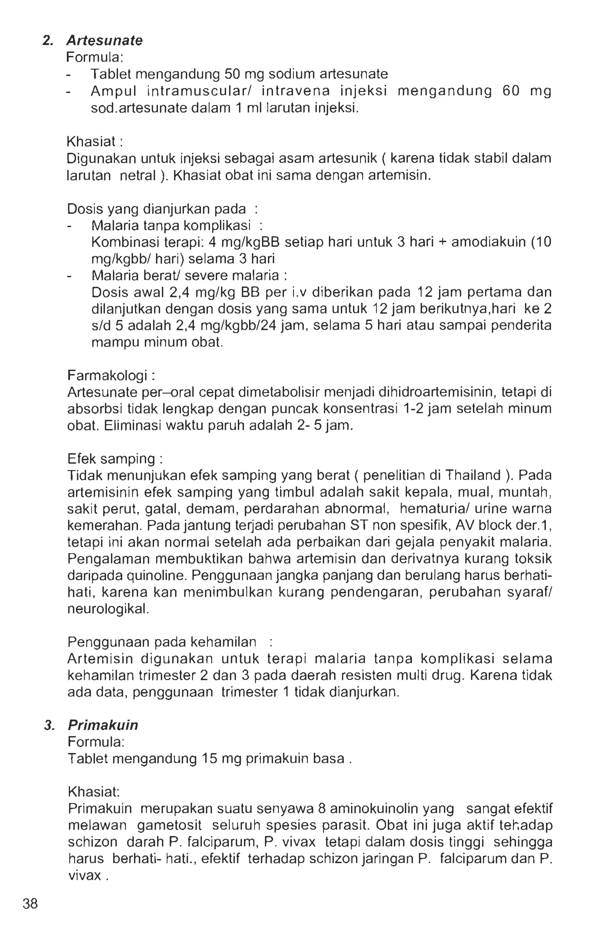 Pedoman penatalaksana kasus malaria di indonesia depkes ri 2008 | PDF