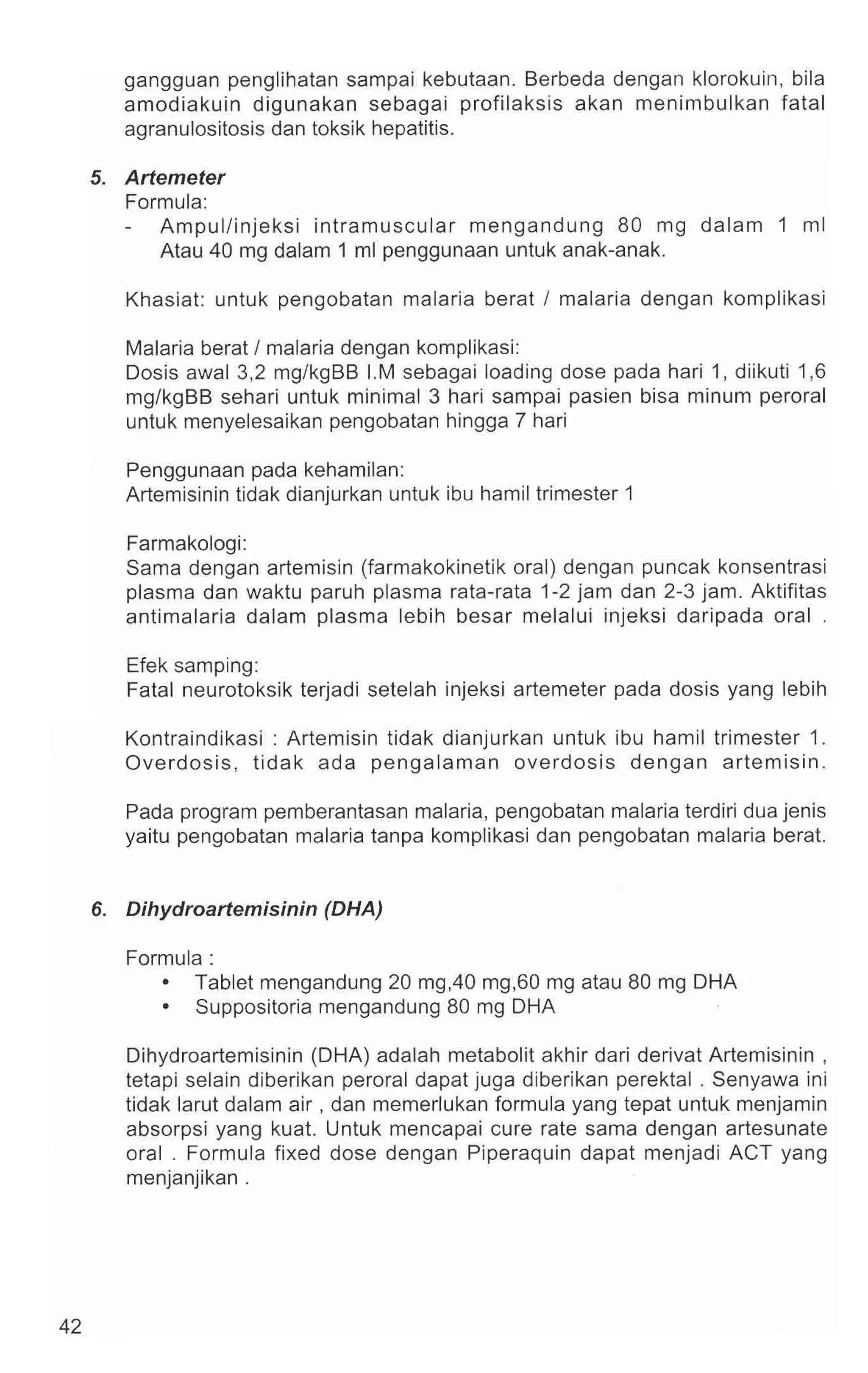 Pedoman penatalaksana kasus malaria di indonesia depkes ri 2008 | PDF