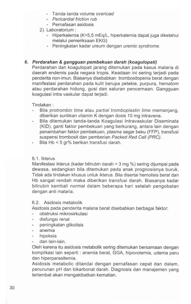 Pedoman penatalaksana kasus malaria di indonesia depkes ri 2008 | PDF
