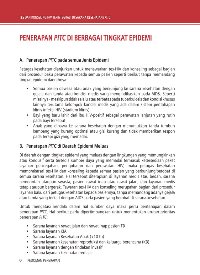 Pedoman penerapan pitc | PDF