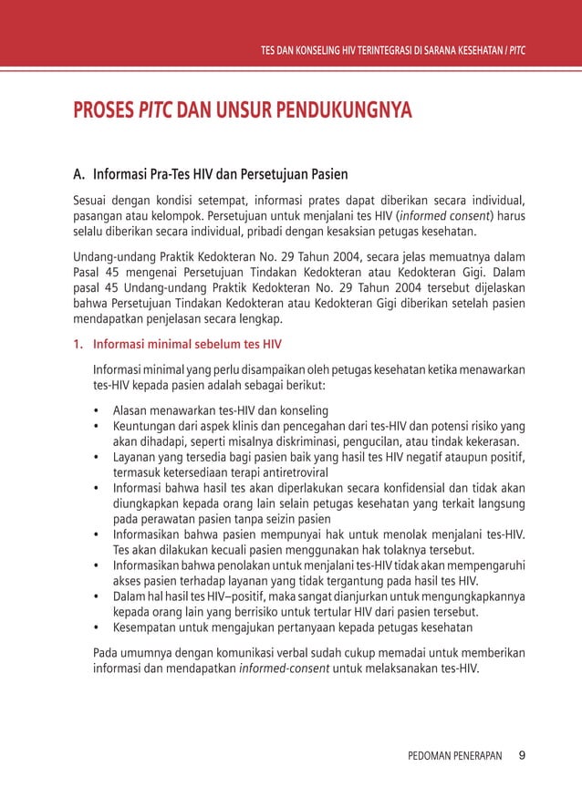 Pedoman penerapan pitc | PDF