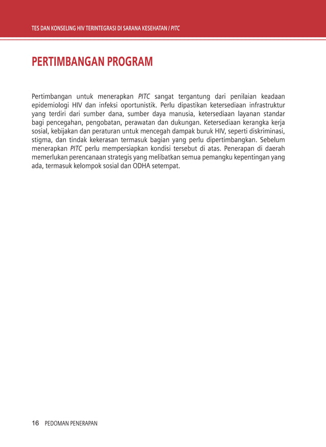 Pedoman penerapan pitc | PDF