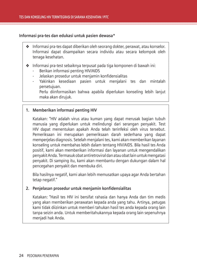 Pedoman penerapan pitc | PDF