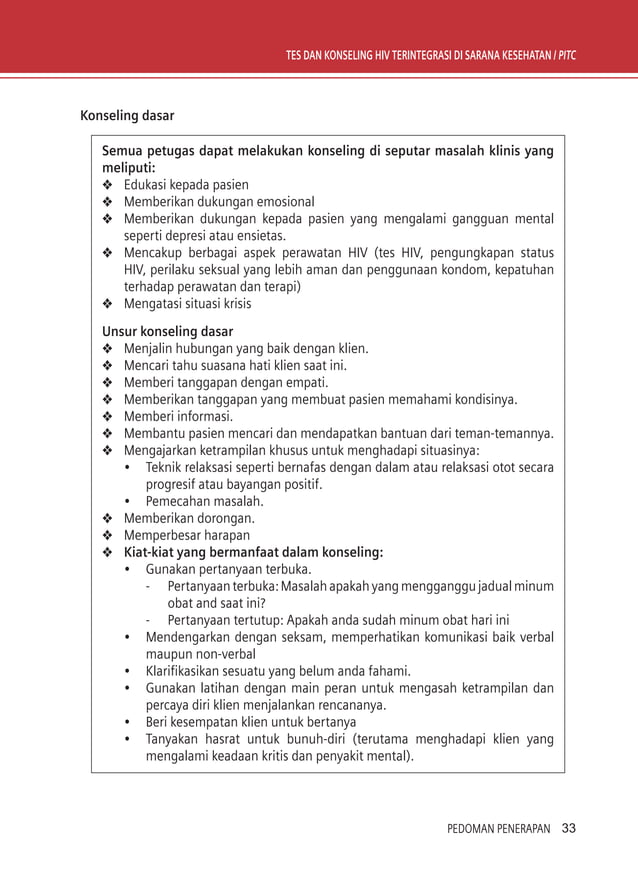 Pedoman penerapan pitc | PDF