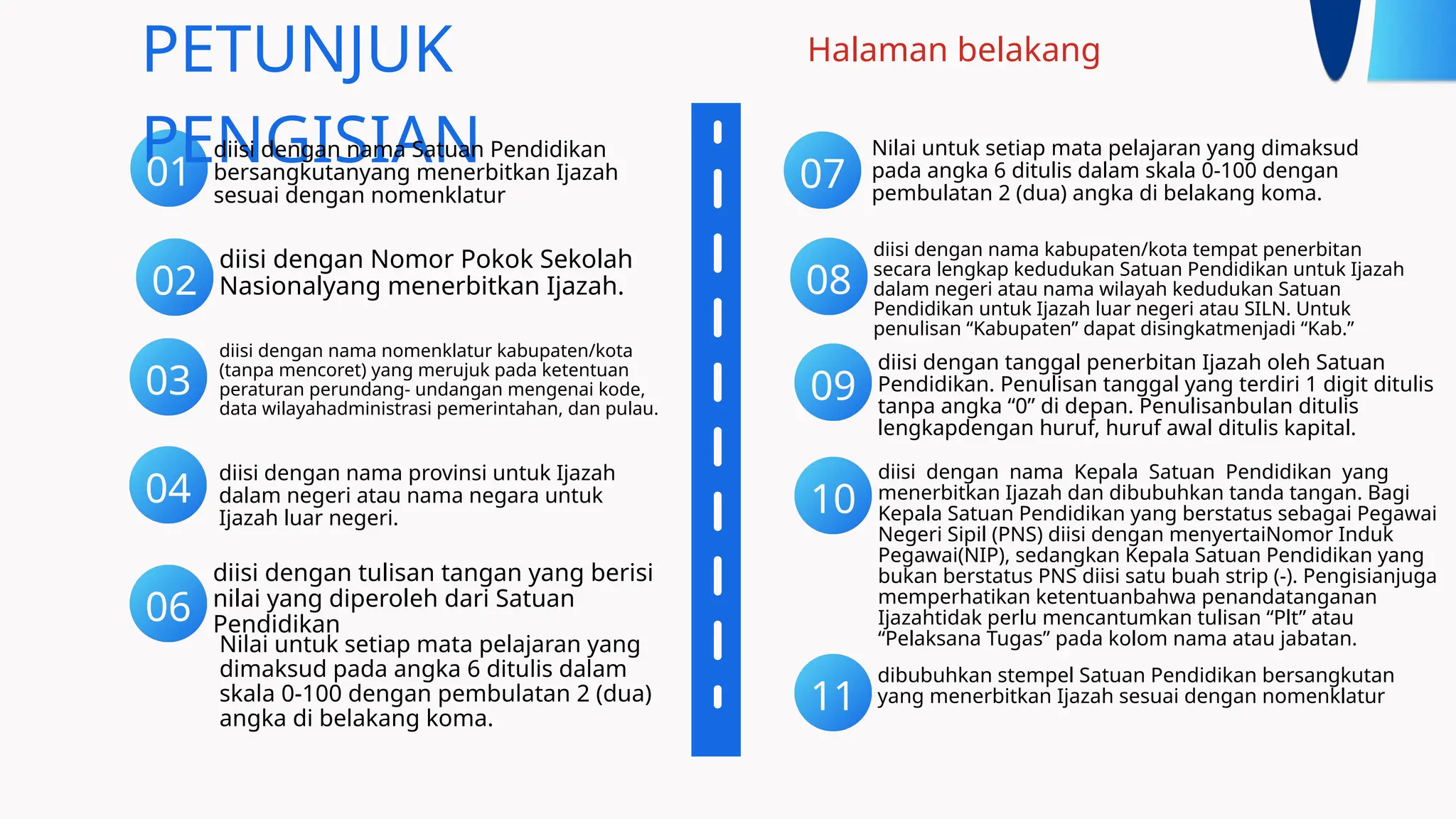 Pedoman Pengelolaan blanko ijazah sd tahun 2024 | PPTX