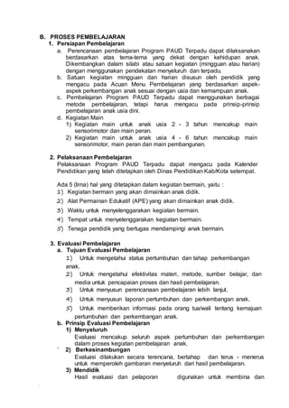 Pedoman Pengelolaan PAUD Terpadu | DOCX