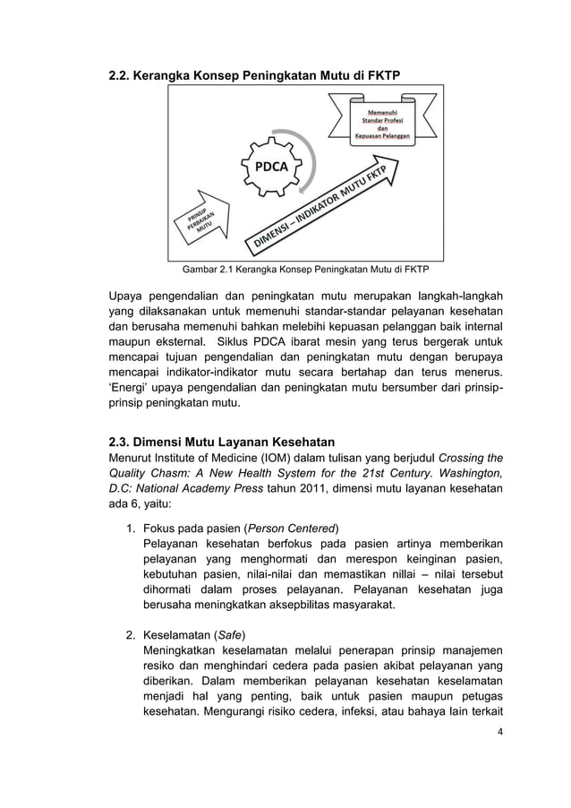 Pedoman pengendalian dan peningkatan mutu di fktp | PDF