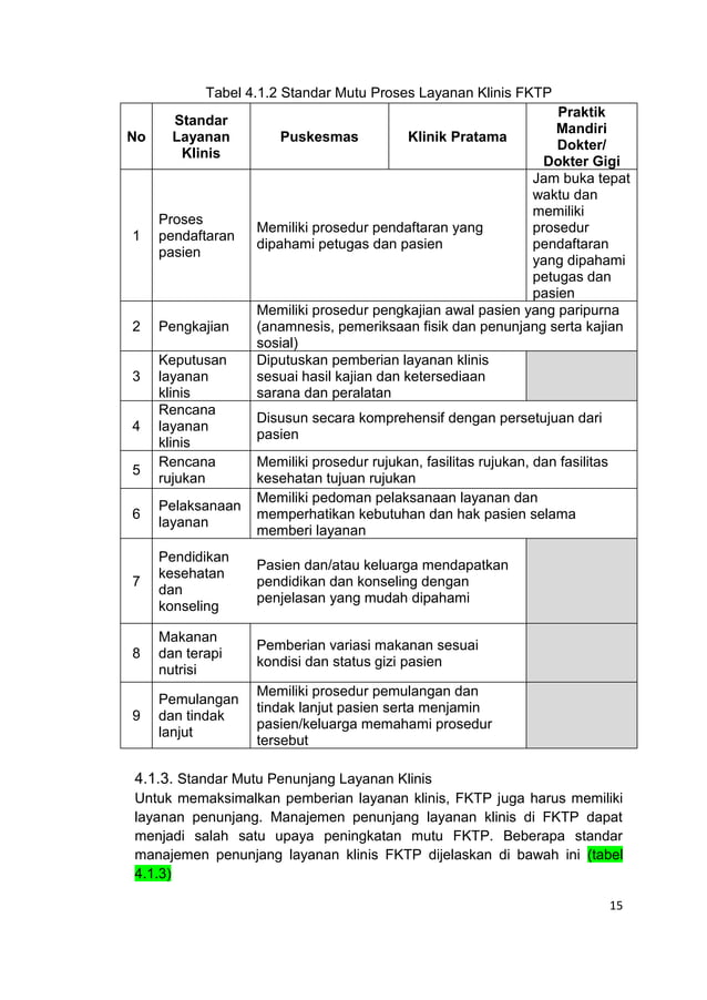 Pedoman pengendalian dan peningkatan mutu di fktp | PDF