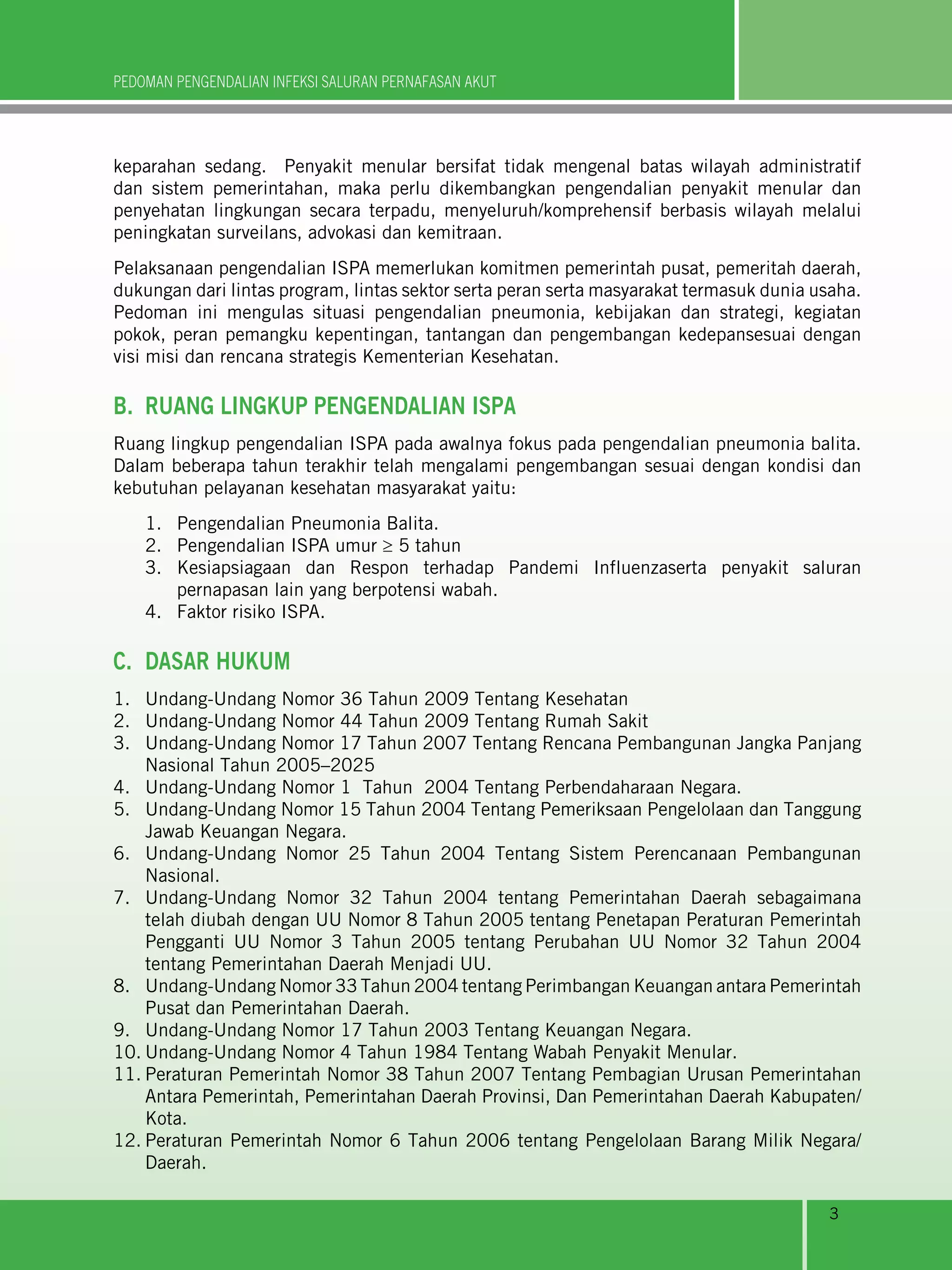 Pedoman pengendalian ispa | PDF