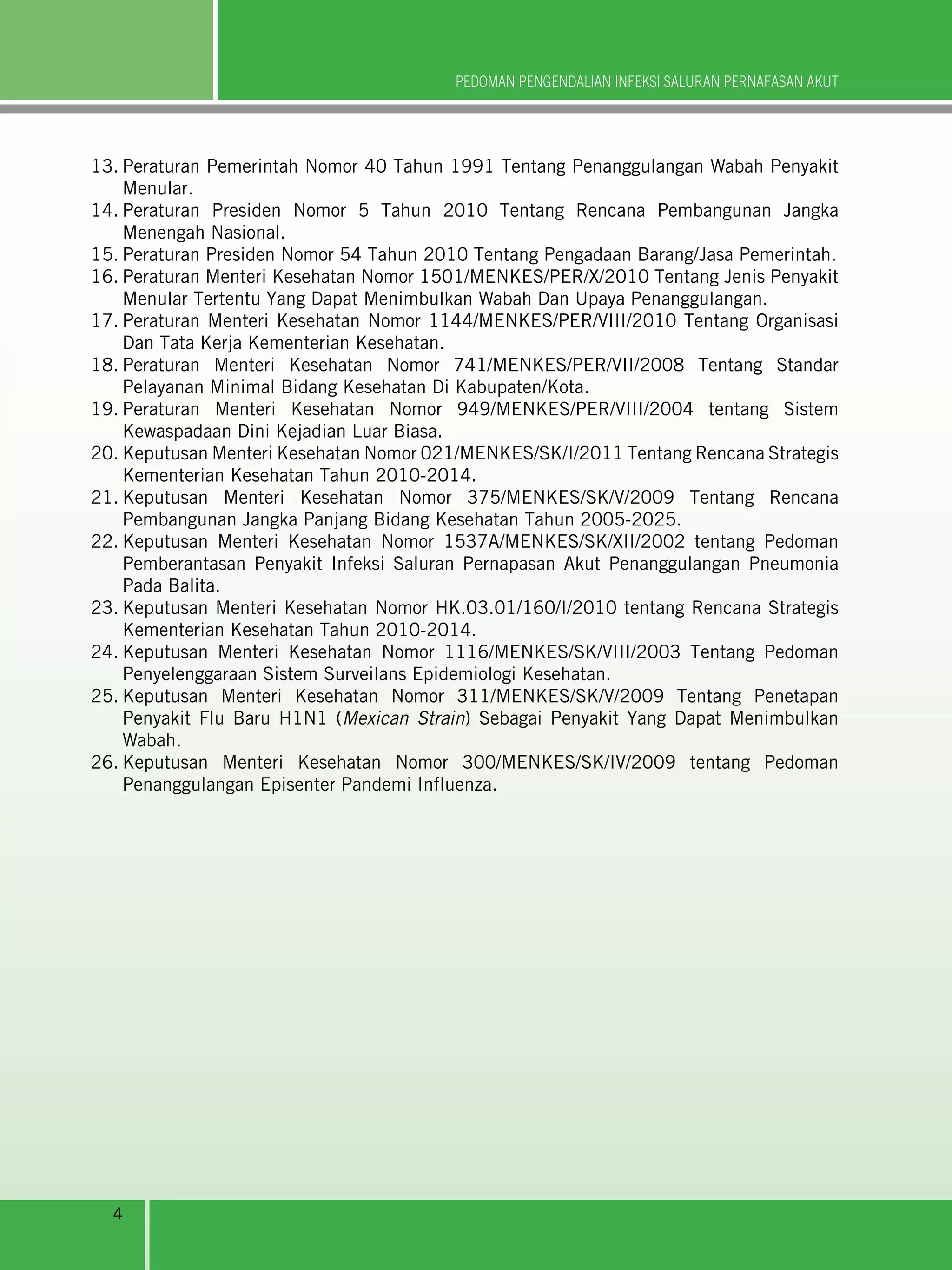 Pedoman pengendalian ispa | PDF