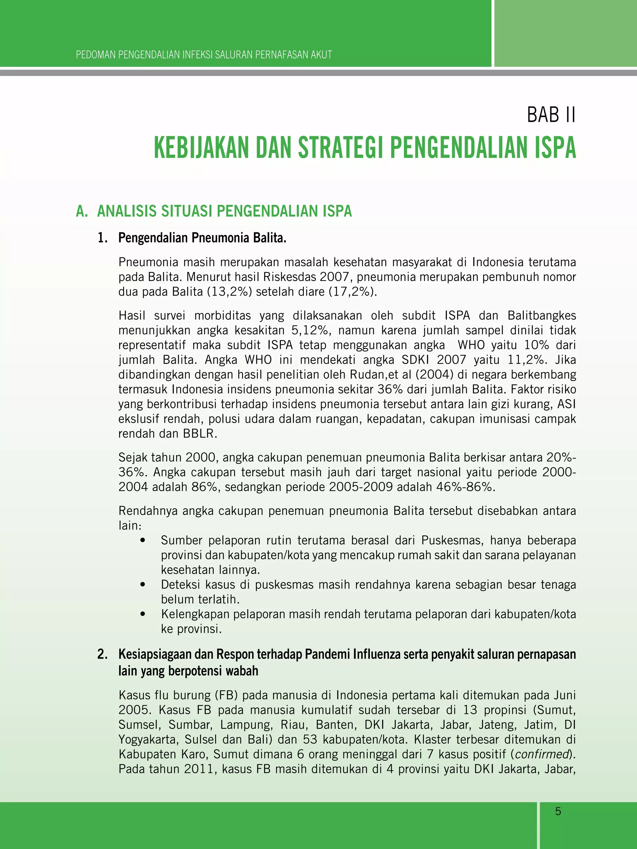 Pedoman pengendalian ispa | PDF