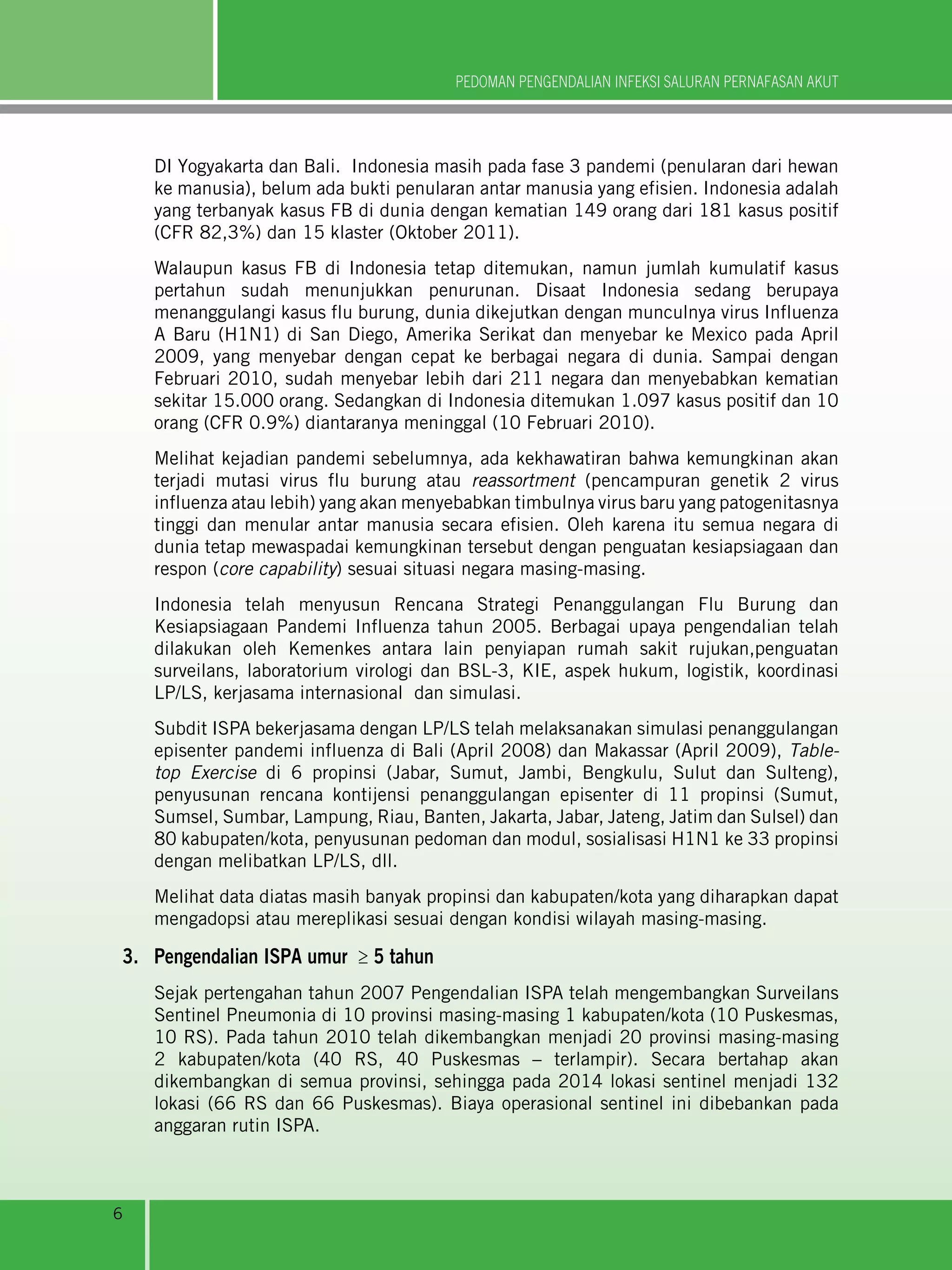 Pedoman pengendalian ispa | PDF